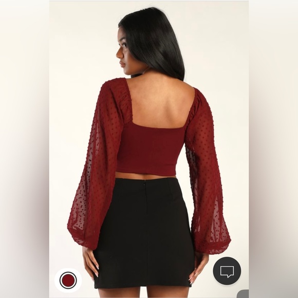 Lulus Tops Lulus Long Sleeve Cropped Bustier Top Poshmark
